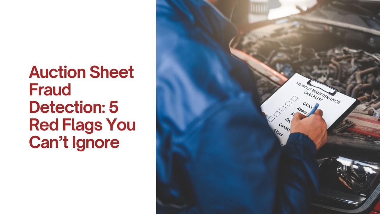 Auction Sheet Fraud Detection: 5 Red Flags You Can’t Ignore - AutoOnes